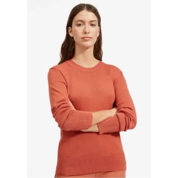 Everlane | Sweaters | Everlane Coral The Soft Cotton Crew Sweater ...